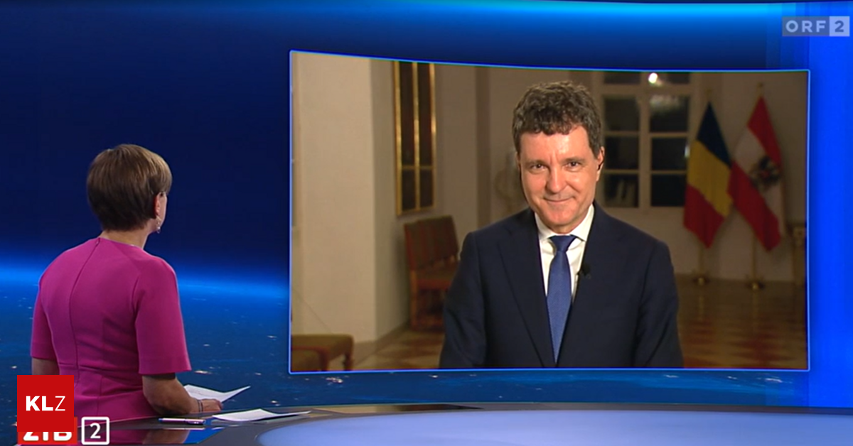 Rumäniens Präsident in ZiB2: Nicusor Dan: Zwist mit Österreich ist ...