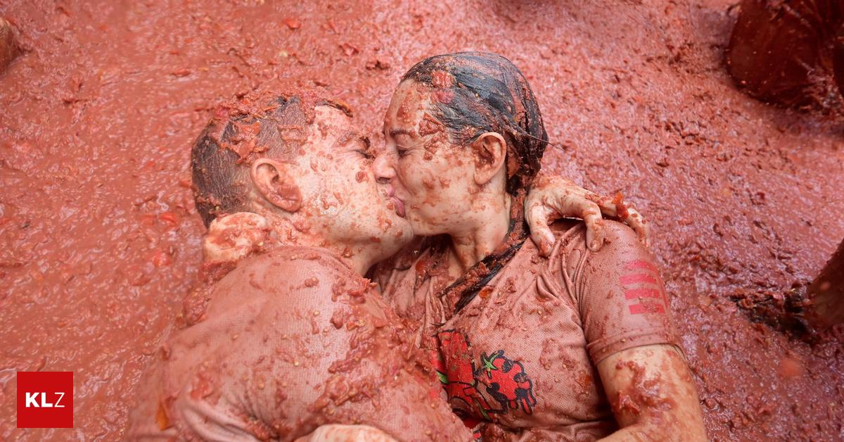120 Tonnen Tomaten und eine wild gewordene Menge: Buñol wurde wieder rot