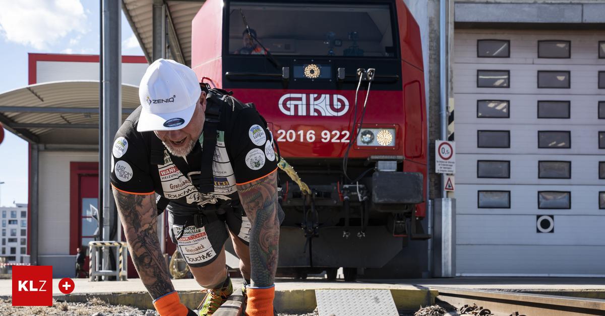 Training für Weltrekordversuch: "The Austrian Rock" zog eine 80-Tonnen ...