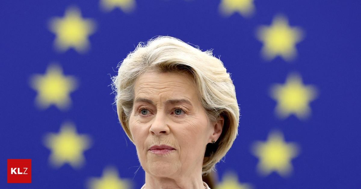 Ursula von der Leyen als EU-Kommissionspräsidentin wiedergewählt