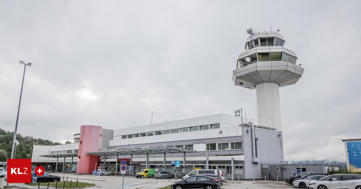 Stillschweigen am Flughafen Klagenfurt um Hotel und Supermarkt