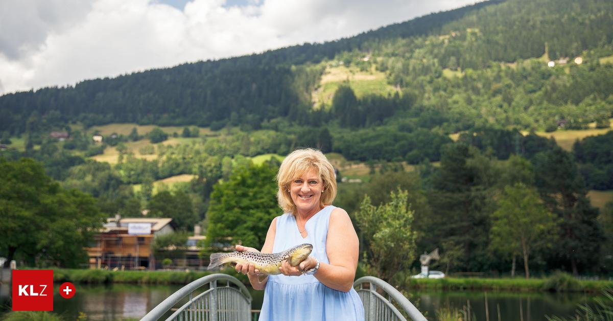 Kärntnerin des Tages: Andrea Hacker versorgt Besucher mit einer Tonne Fisch