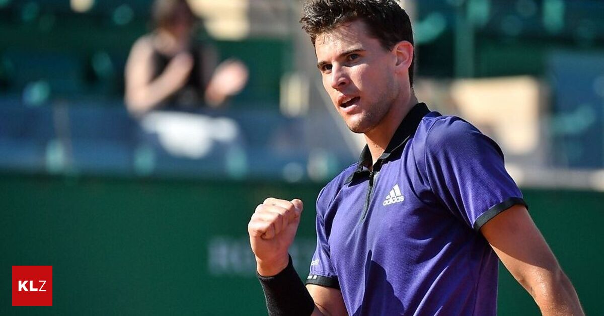 Vor ATP-Turnier: Dominic Thiem beim Training des FC Barcelona
