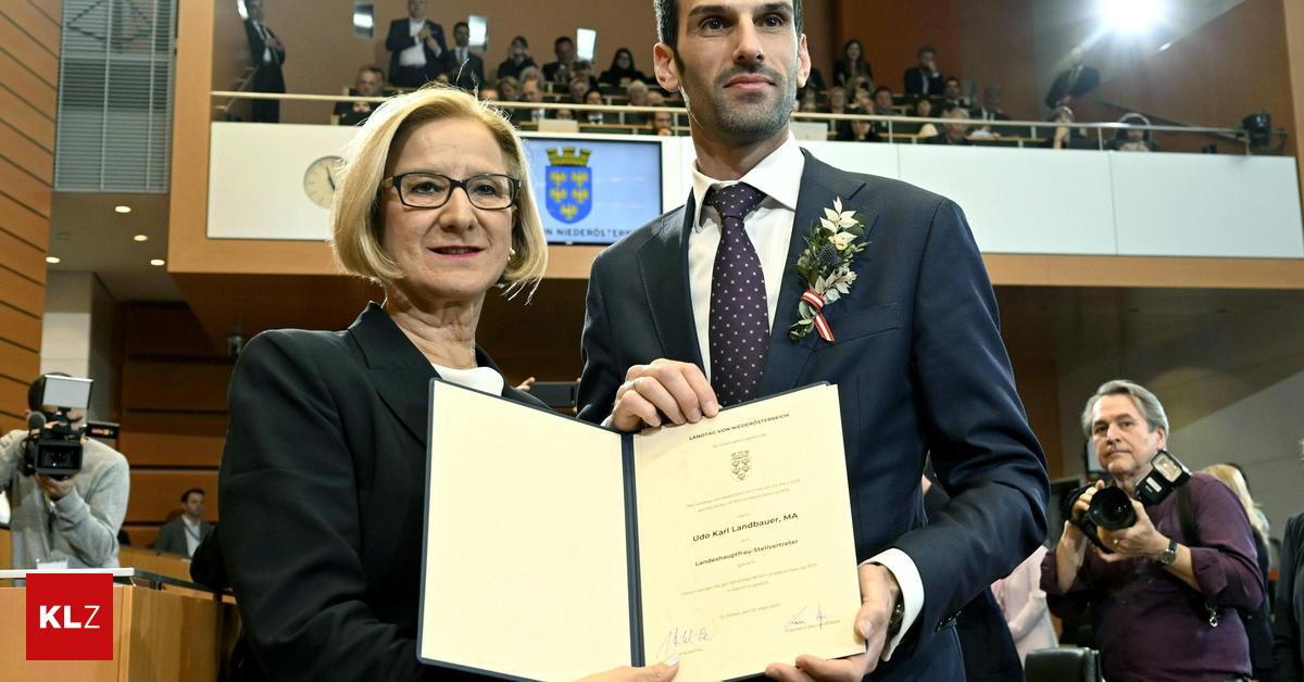 Niederösterreich: LH-Stellvertreter Udo Landbauer hadert mit seinem Titel
