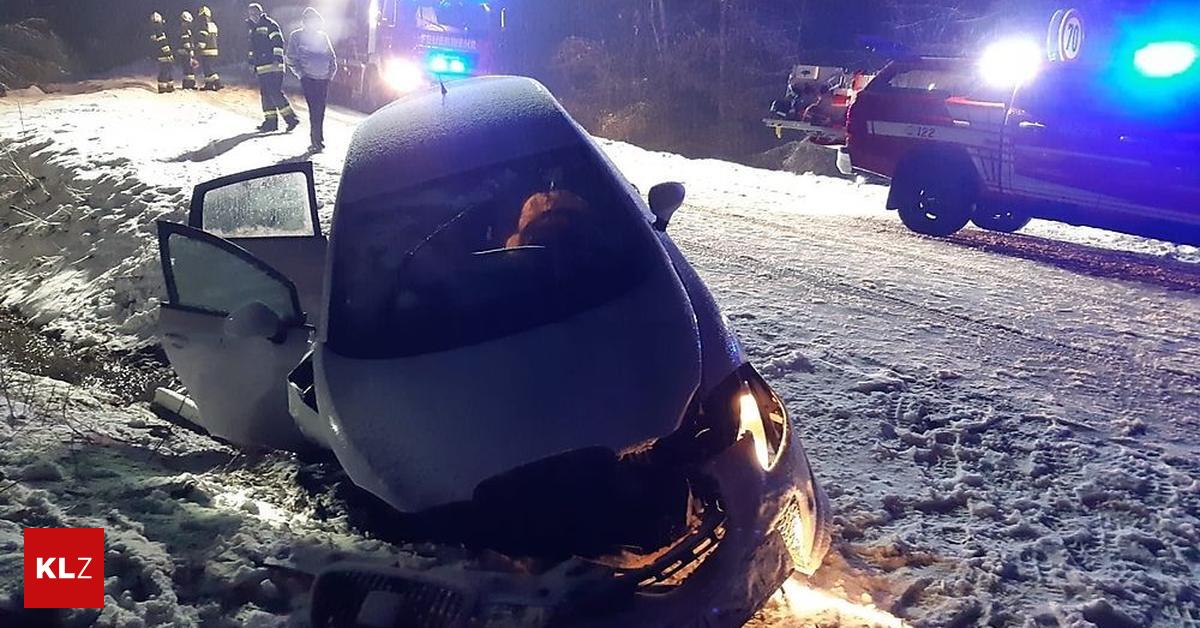 Mehrere Verletzte: Der Winter ist zurück: Unfälle auf schneeglatten Straßen