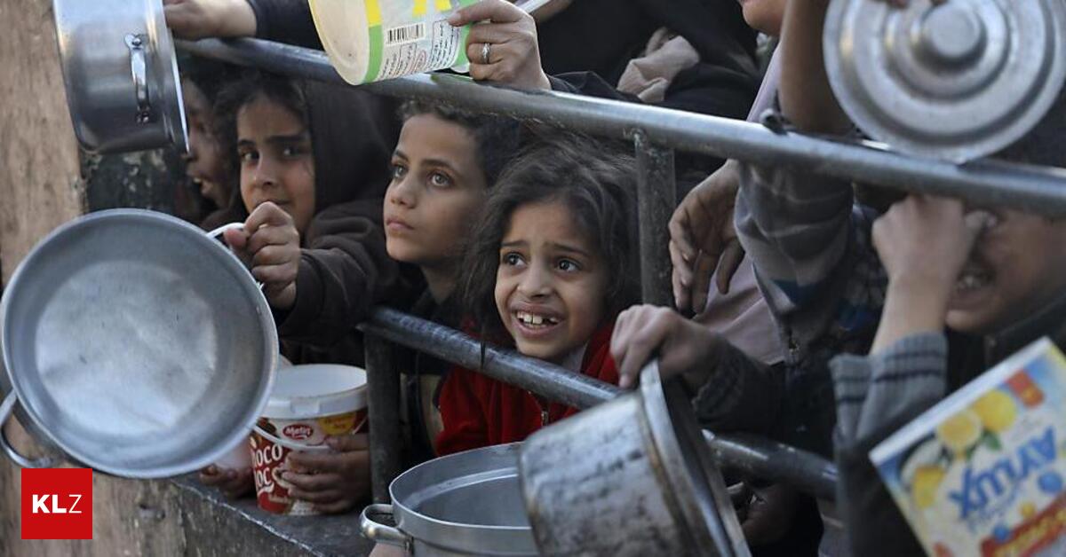 Nahost-Konflikt: Laut UNICEF-Bericht wird die Lage für hungernde Kinder ...