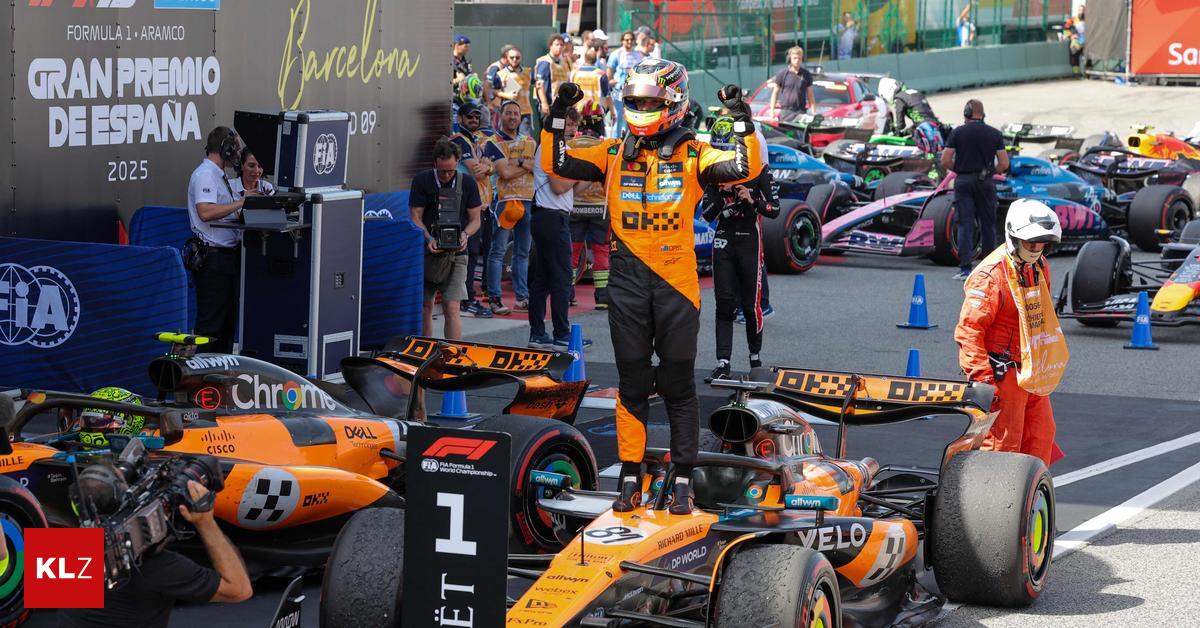 Piastri gewinnt Grand Prix von Barcelona, Verstappen außer Rand und Band