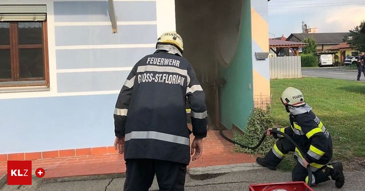 Gross-St. Florian: Feuerwehr rettete Frau aus Flammen