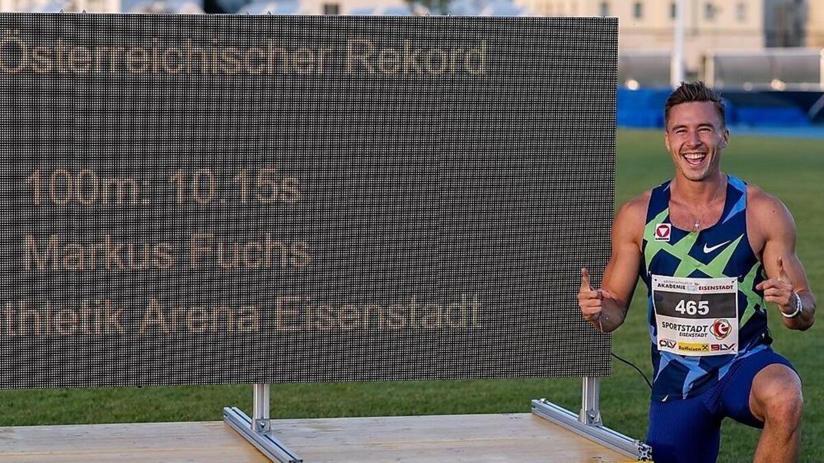 100 Meter in 10,15 Sekunden: Markus Fuchs ist Österreichs neuer ...
