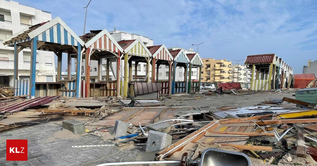 Sturm „Kristin“: Warnung vor neuen Unwettern in Portugal