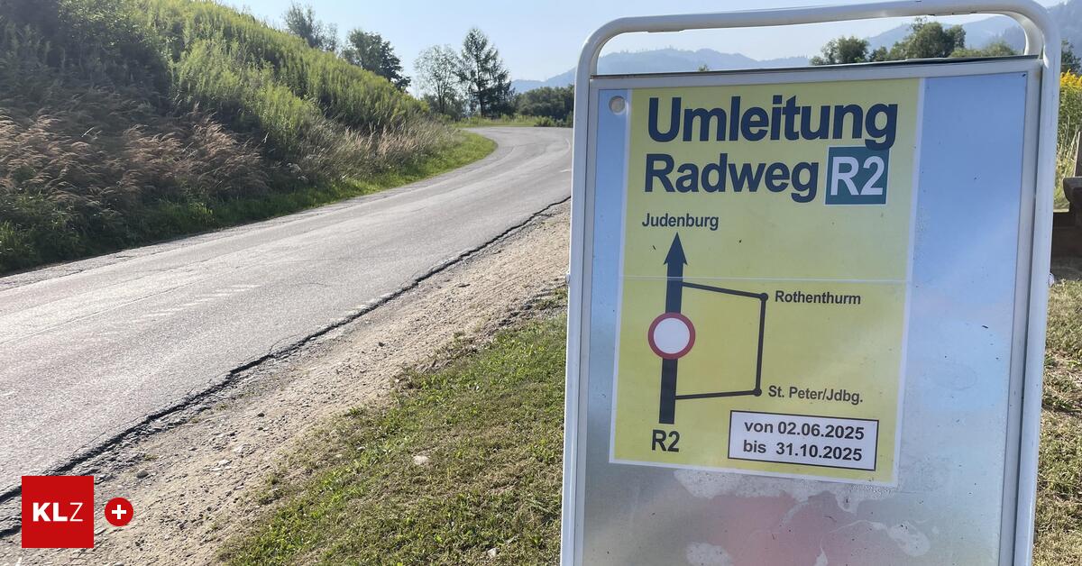 Ärger bei Radfahrern : Warum der Murradweg bis Ende Oktober gesperrt ist
