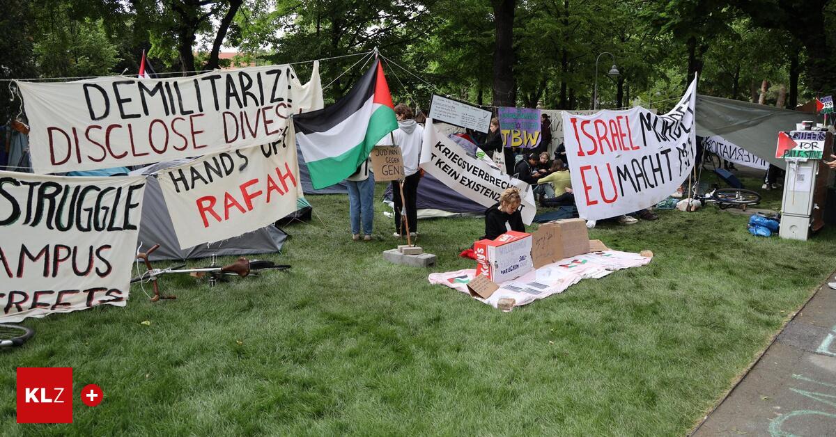 Nahost-Krieg: Neues Protestcamp vor TU Wien nach kurzer Zeit aufgelöst