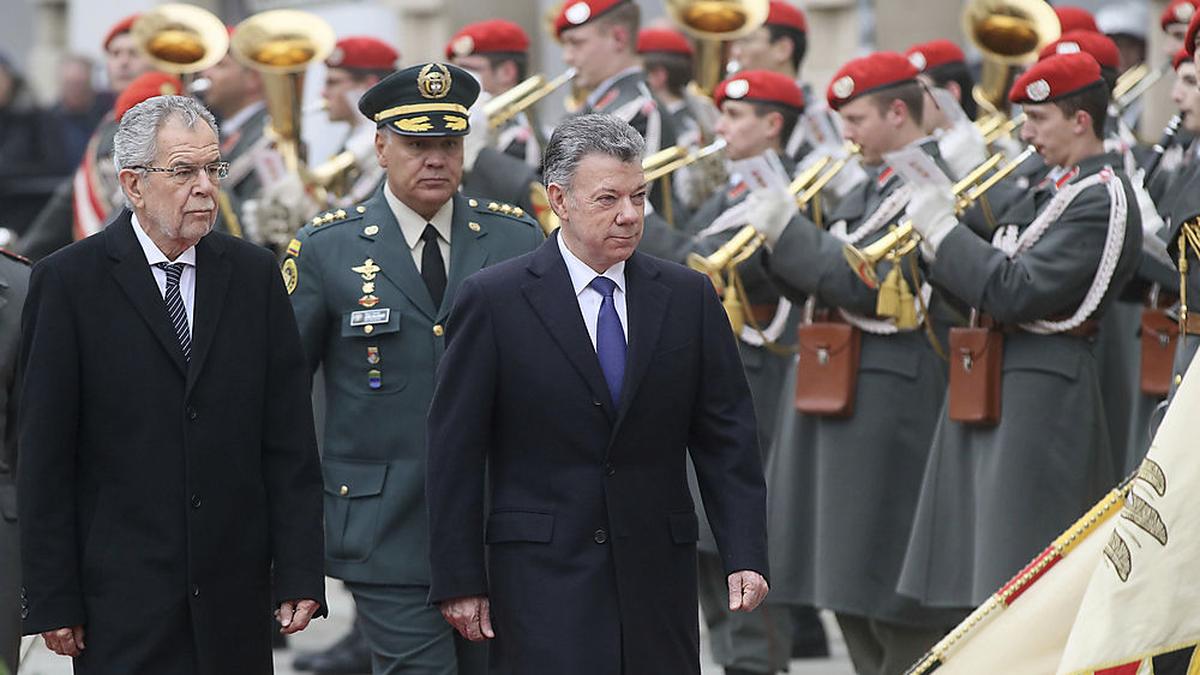 Staatsbesuch: Kolumbiens Präsident zu Besuch in Wien