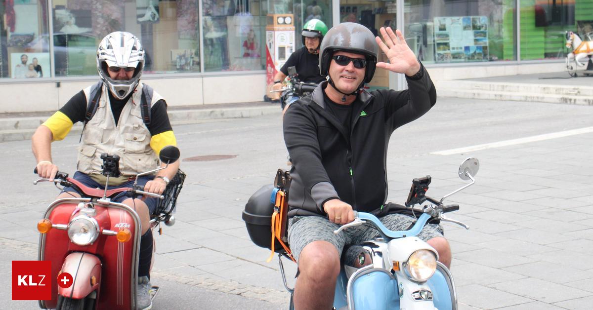 Start ins Abenteuer: Zehn Weststeirer reisen mit ihren Mopeds zu Bud ...