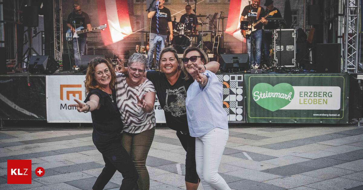 Austro-Rock in Leoben: Die Band „Painted Blue“ heizte den Musikfans ...
