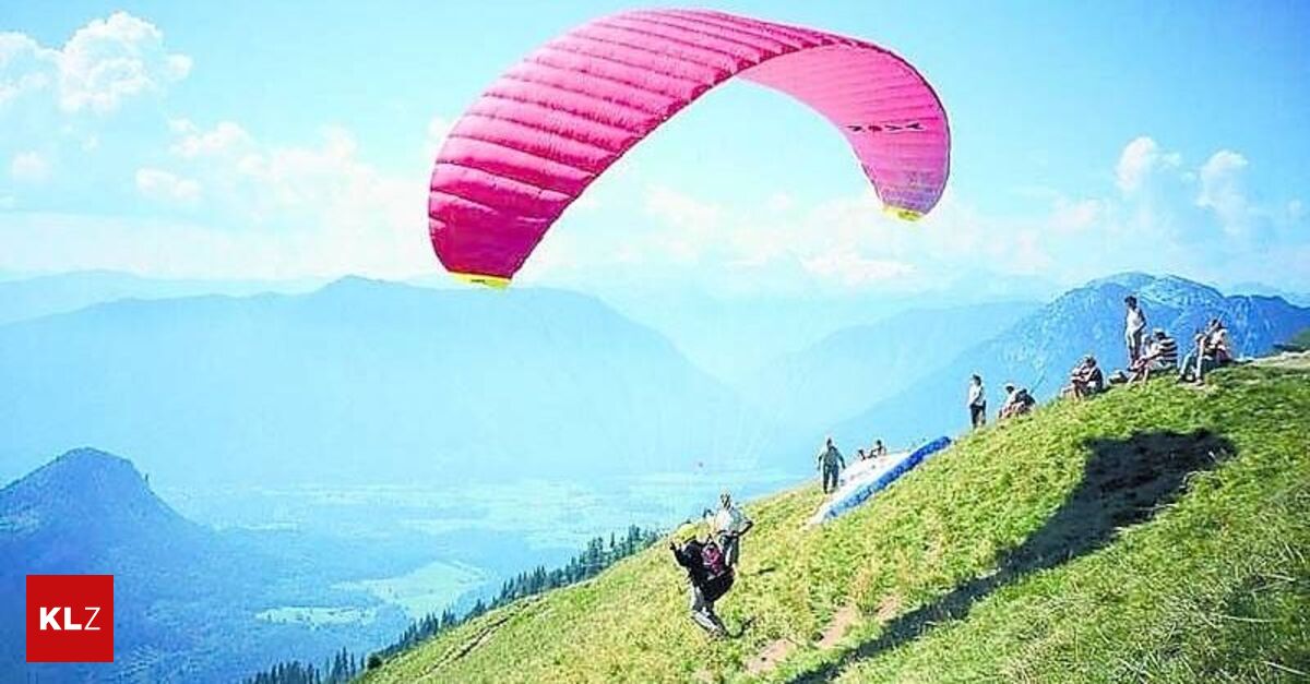 15 Meter abgestürzt: 73-Jährige kam mit ihrem Gleitschirm vor dem ...