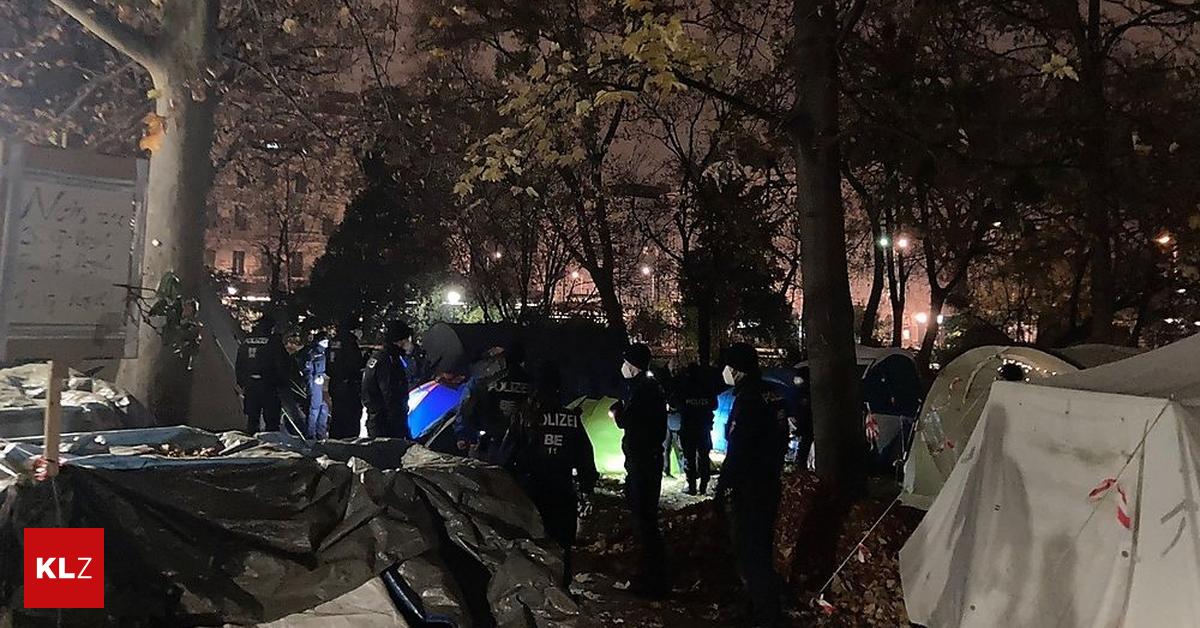 Coronaleugner: Polizei löste Protestcamp in Wiener Stadtpark auf