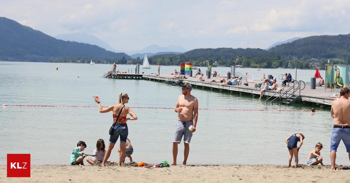 Einfache Sprache: Kärntner Seen sind sehr warm