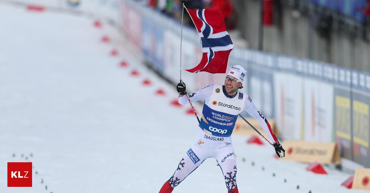 Nordische Kombination: Jarl Magnus Riiber wurde zum Abschied mit Sekt ...