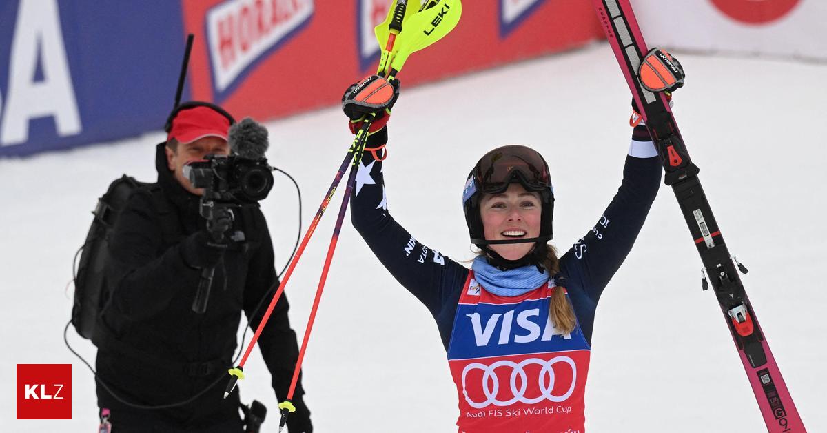 Mikaela Shiffrin gewinnt und holt sich die Slalom-Kristallkugel