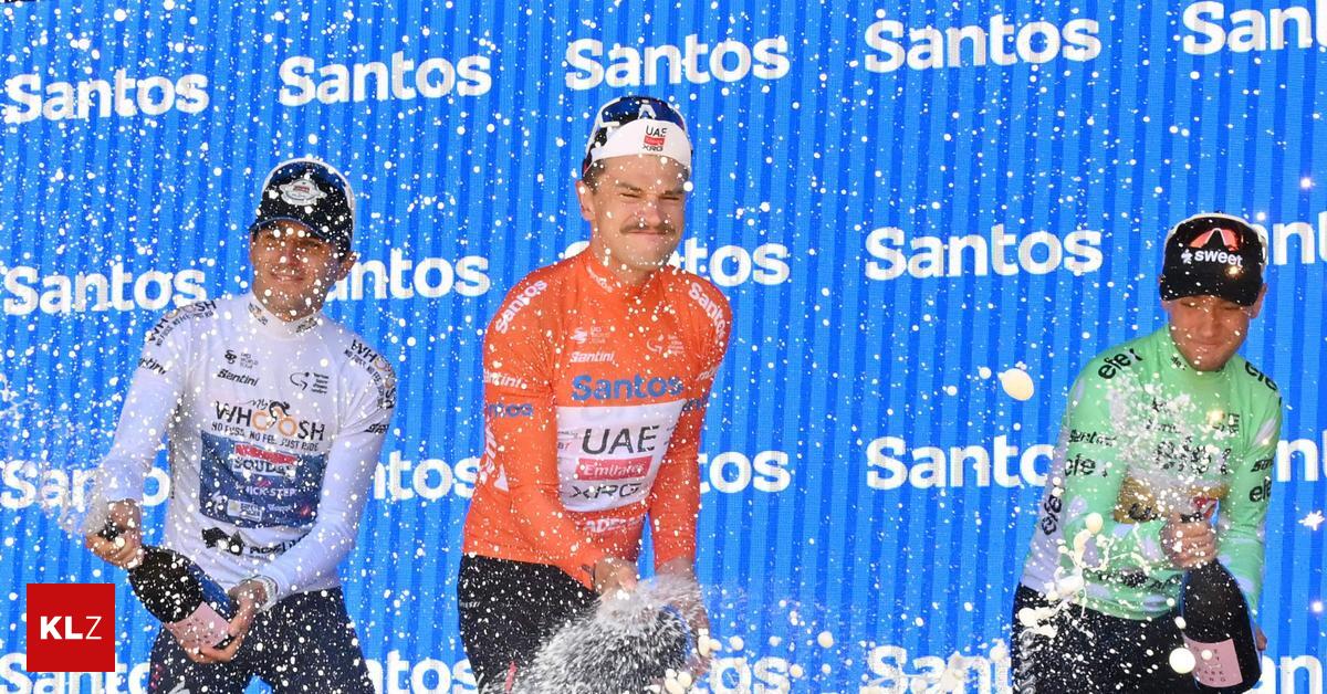 Im Video: Jay Vine gewinnt Tour Down Under nach Crash mit Känguru