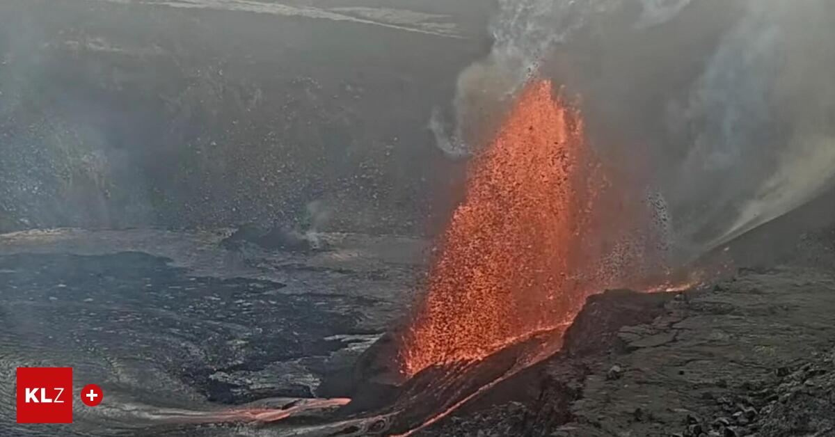 Einfache Sprache: Der Vulkan Kīlauea auf Hawaii ist ausgebrochen
