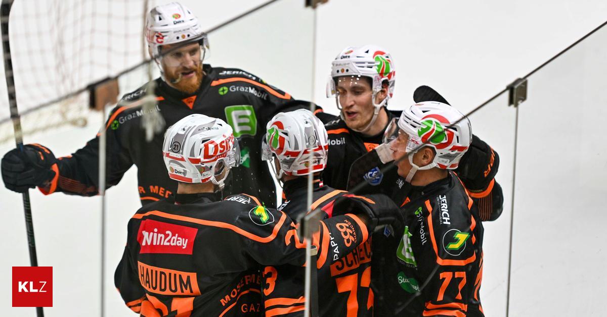 99ers - VSV 6:4: Bei der Premiere stand der Bunker dank der Grazer kopf