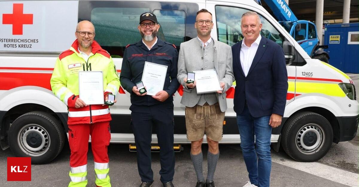 Schladming: Tatkräftige Lebensretter wurden für ihren Einsatz geehrt