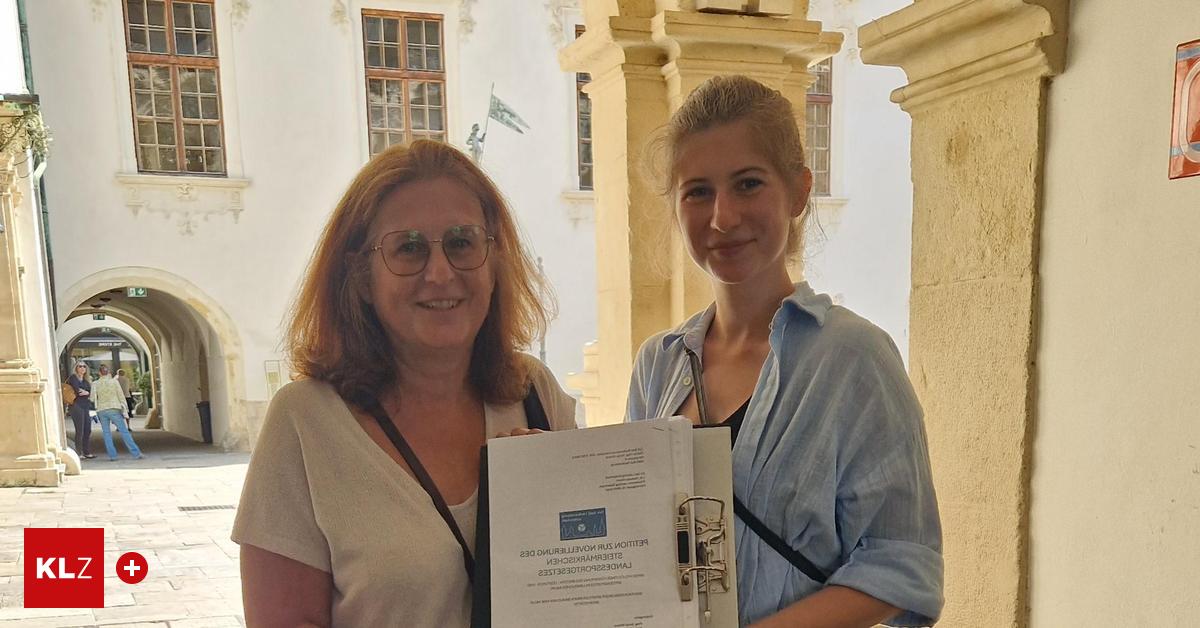 Bad Radkersburger Volleyballerinnen übergaben Petition an Landtag