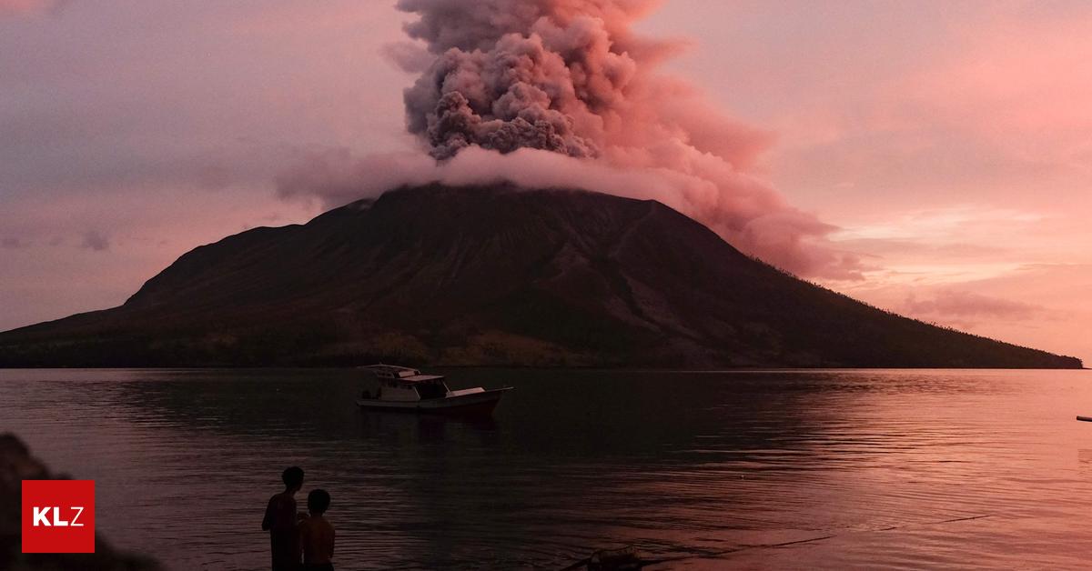 Indonesischer Vulkan Ruang erneut ausgebrochen