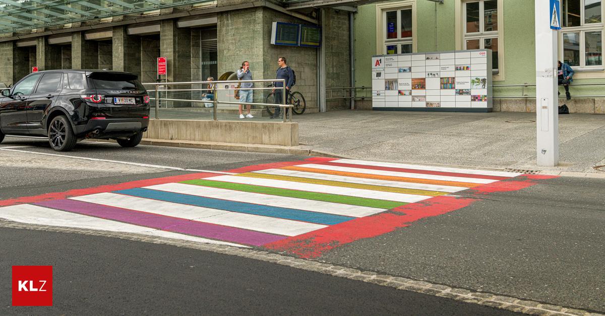 Villach: Diskussion um Regenbogen-Zebrastreifen und ihre Botschaft