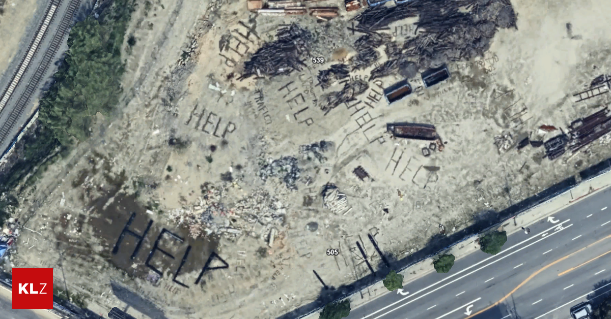 XXL-Schriftzüge auf Google Earth sorgen für Aufregung