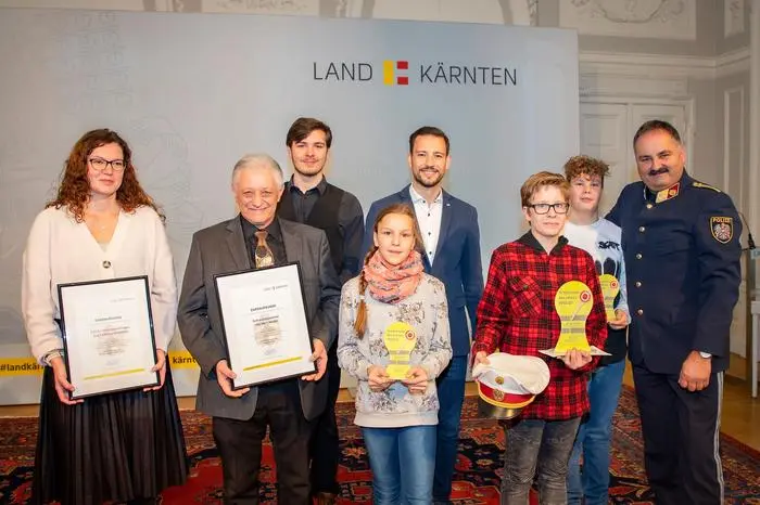 Auszeichnung für Ehrenamt: Brian Hofer ist Kärntens Schülerlotse des Jahres