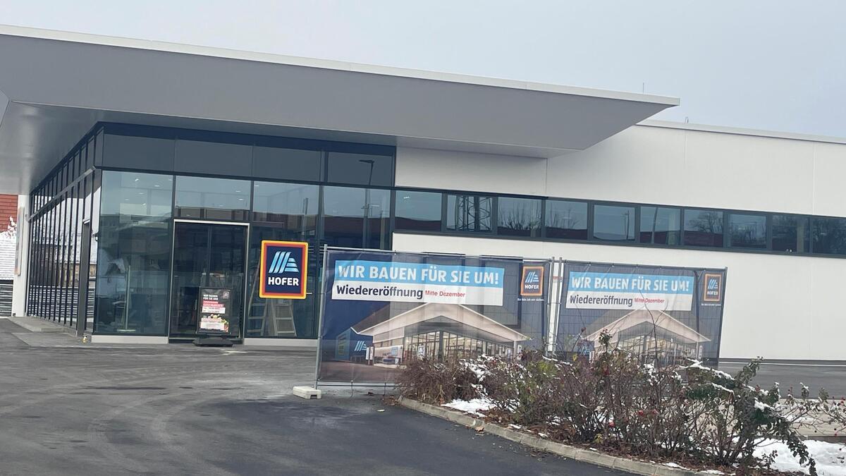 Nach Modernisierung | Hofer-Filiale in Klagenfurt vor Wiedereröffnung