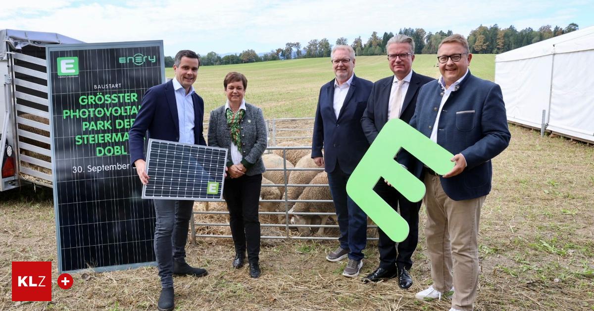Baustart für 20-Hektar-Anlage: Größter Photovoltaik-Park der Steiermark ...