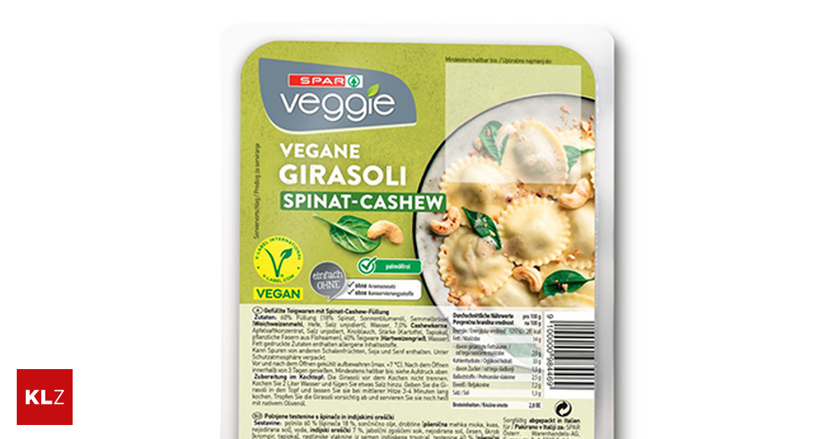 Allergiker aufgepasst: Spar ruft Spinat-Cashew-Pasta wegen Erdnüssen zurück