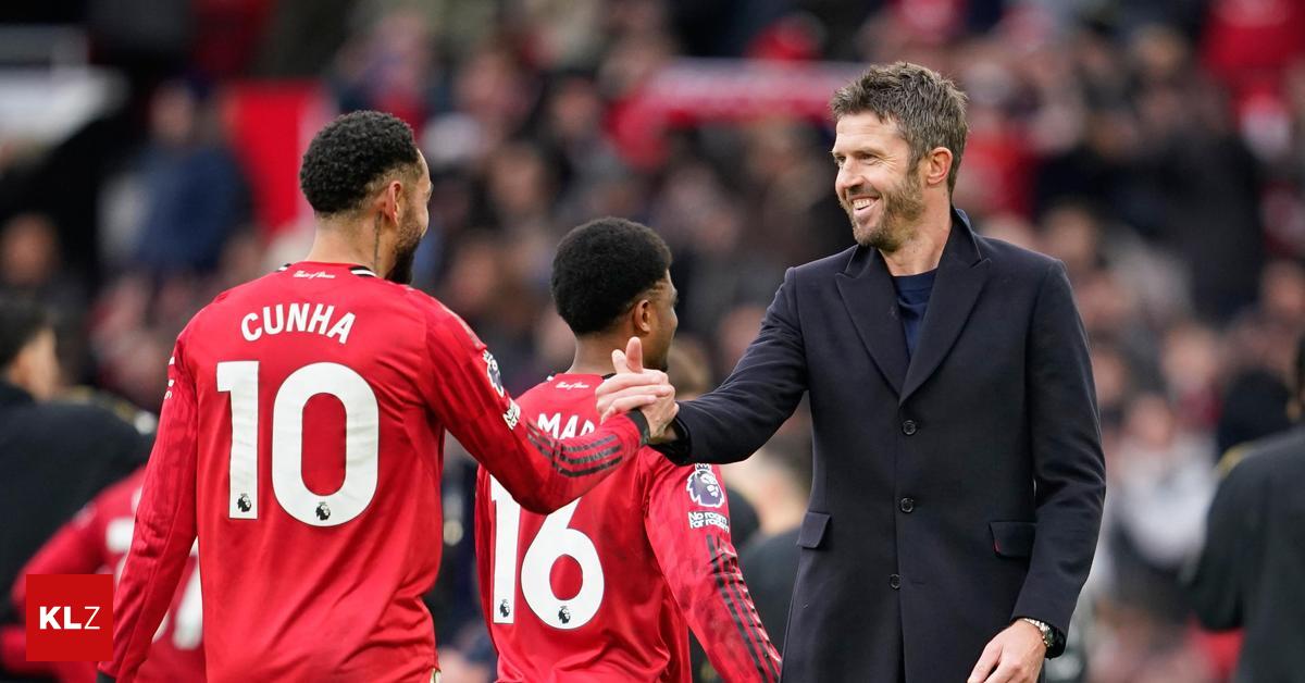 Premier League: Manchester United gewinnt bei Carrick-Debüt Derby