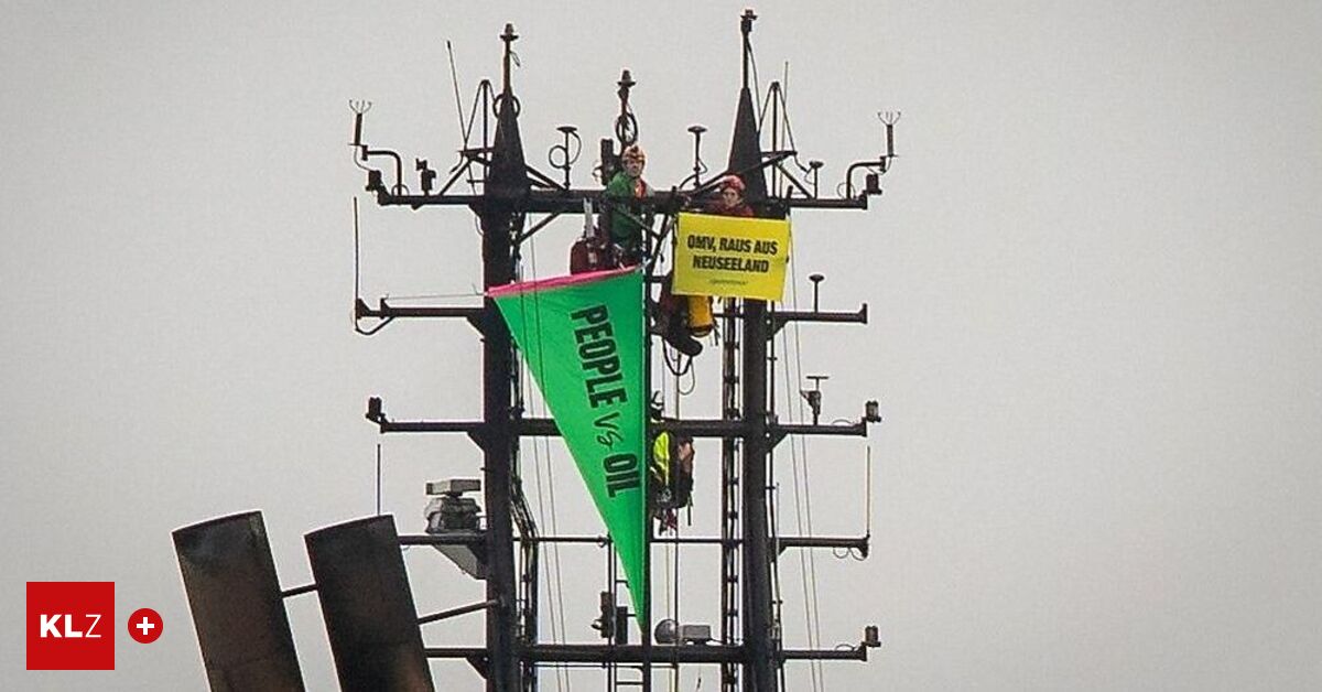 Österreicherin mit an Bord: Greenpeace-Aktivisten besetzen OMV ...