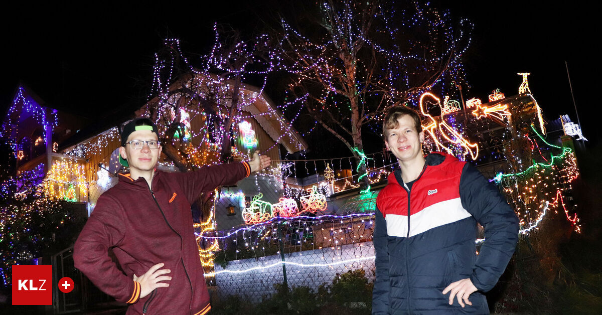Feldkirchen: Zwei Brüder für ein weihnachtliches Lichtermeer