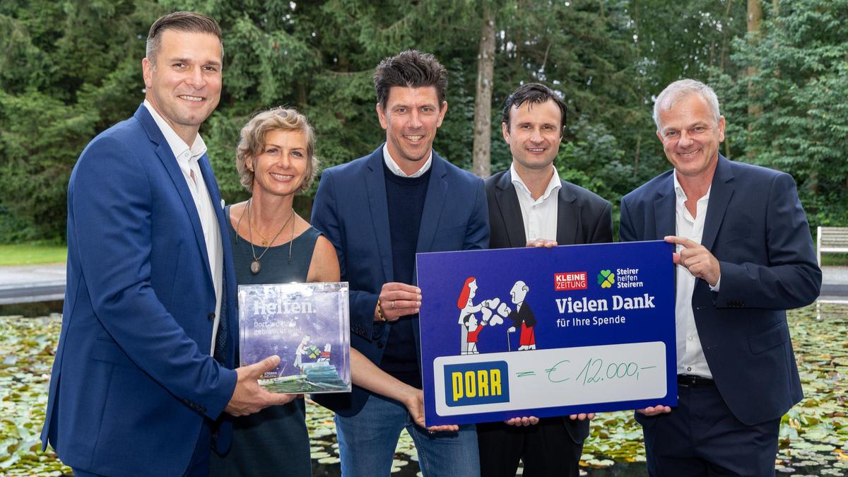 PORR-Charity-Fest : 12.000 Euro für Steirer in Not