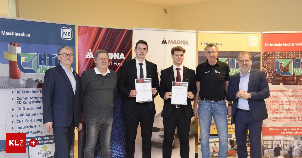 Vom Magna-Konzern: Auszeichnung für erfolgreiche HTL-Schüler aus Weiz