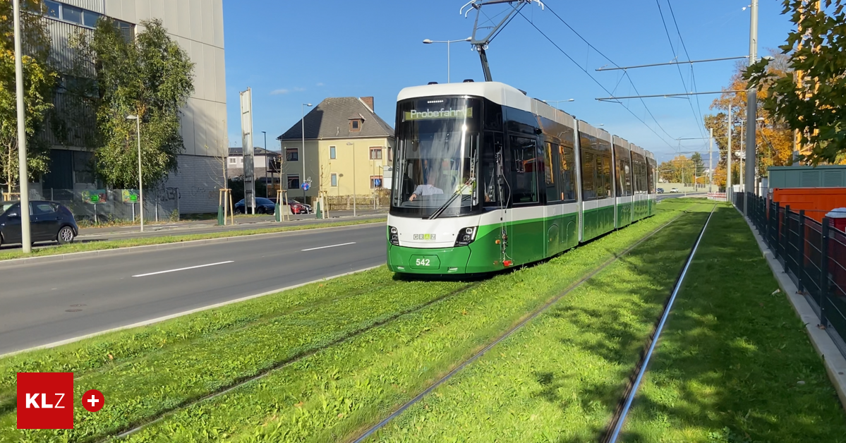 Bremstest bestanden: Die neue Bim war erstmals in Graz unterwegs