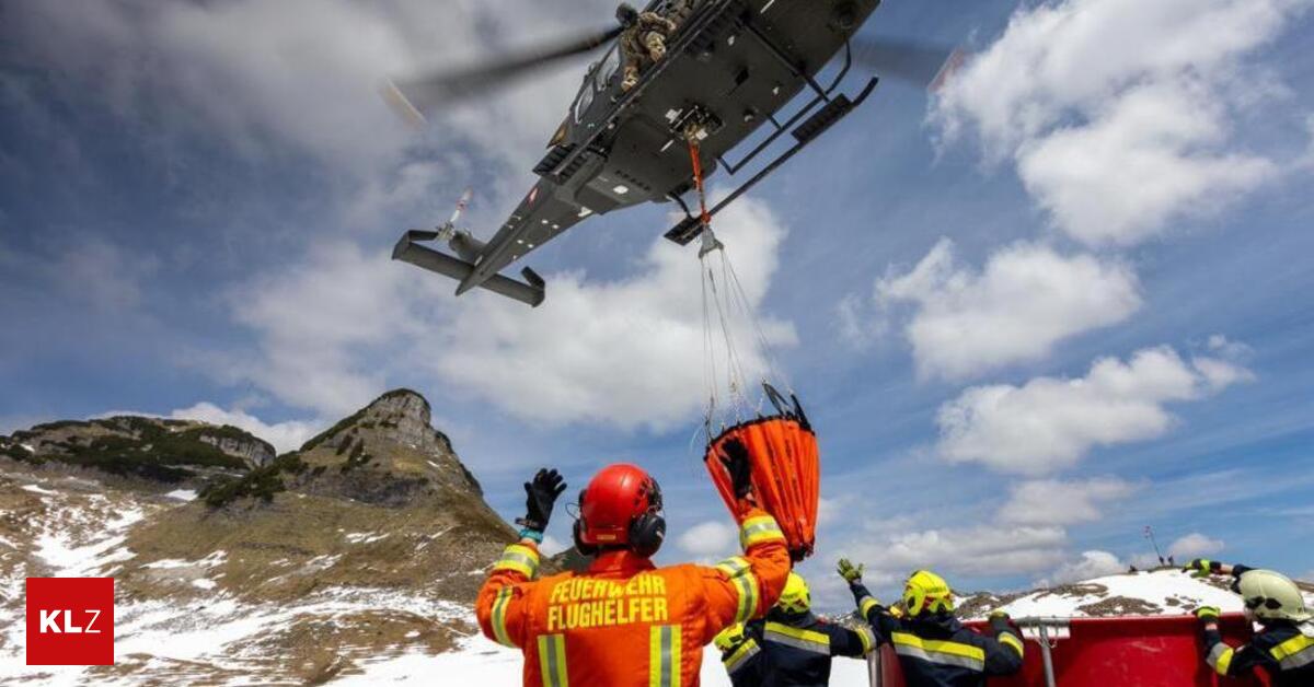 Altaussee: Waldbrand am Loser rief bei Übung Feuerwehr und Bundesheer ...