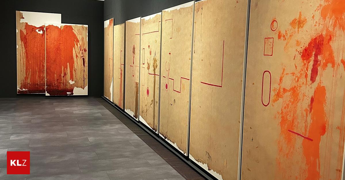 Bruseum zeigt die Zeichnungen von Aktionskünstler Hermann Nitsch