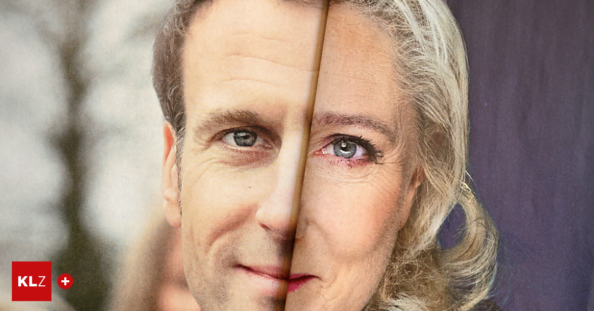 Macron und Le Pen in Frankreich-Stichwahl