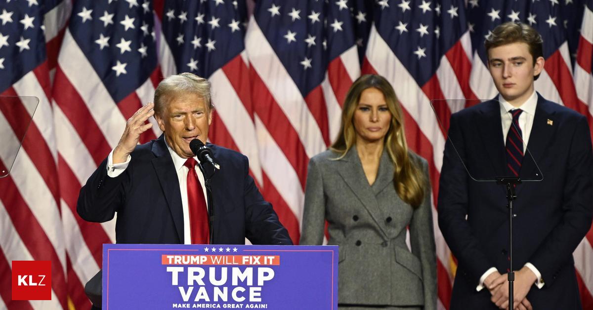 US-Wahl 2024: Donald Trumps jüngster Sohn Barron: Er überragt sie alle