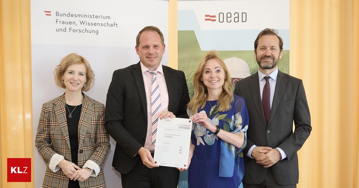 Leoben: Zwei Schulen wurden mit dem Young-Science-Gütesiegel ausgezeichnet