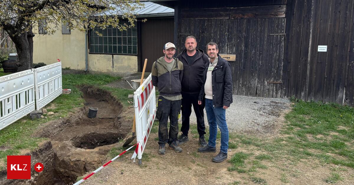 1800 Jahre alt: Römisches Grab wurde bei Glasfaserausbau in Wagna gefunden