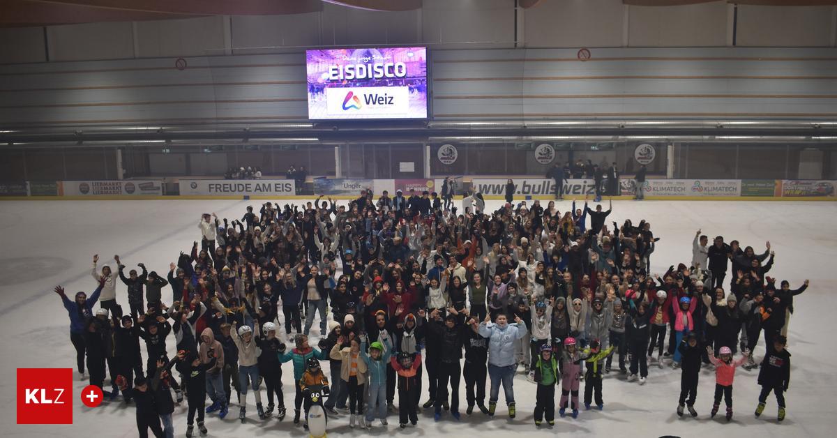 Eisdisco in Weiz: Mehr als 400 kamen: Rasante Runden auf glitzerndem Eis