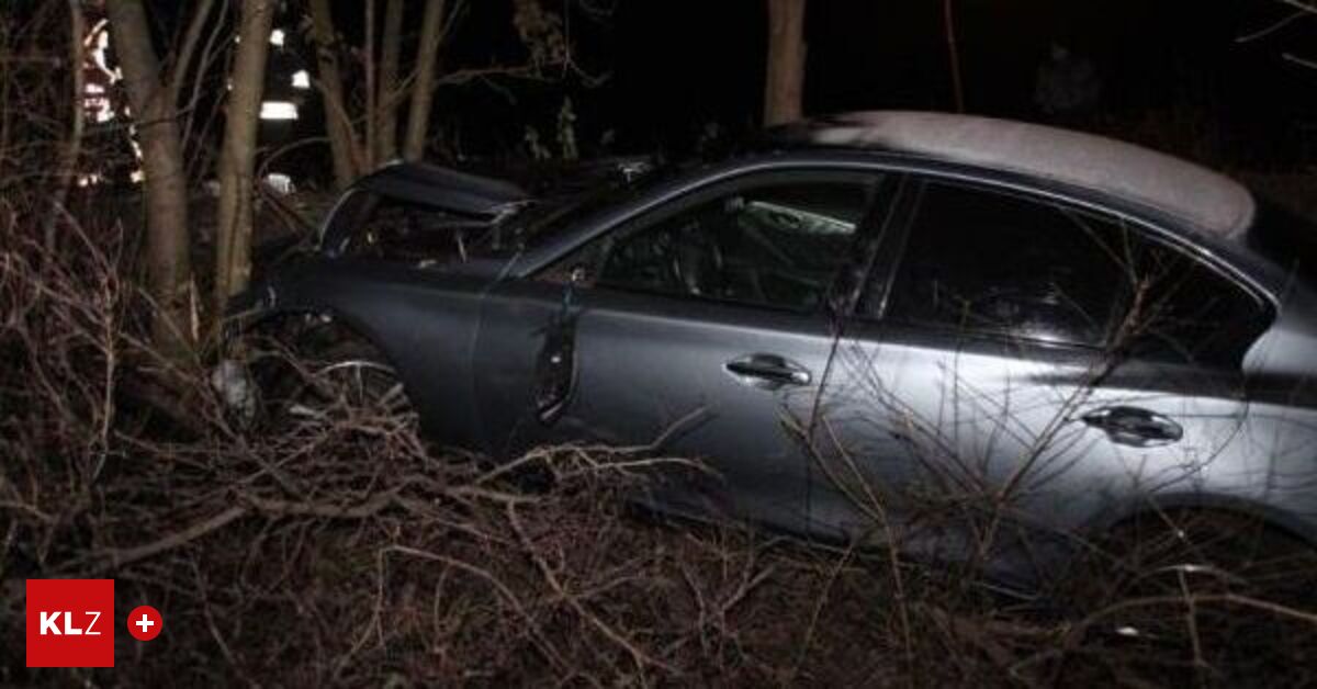 Kontrolle verloren: Baum bremste Auto vor Sturz in Triesting